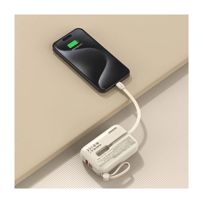 10000mAh Power Bank with Type-C & Lightning cables by Dudao