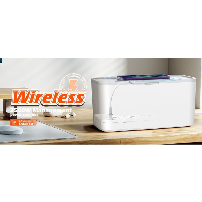 3 in 1 Power Strip Box with 5 Electrical Sockets and 3 USB Ports by LDNIO