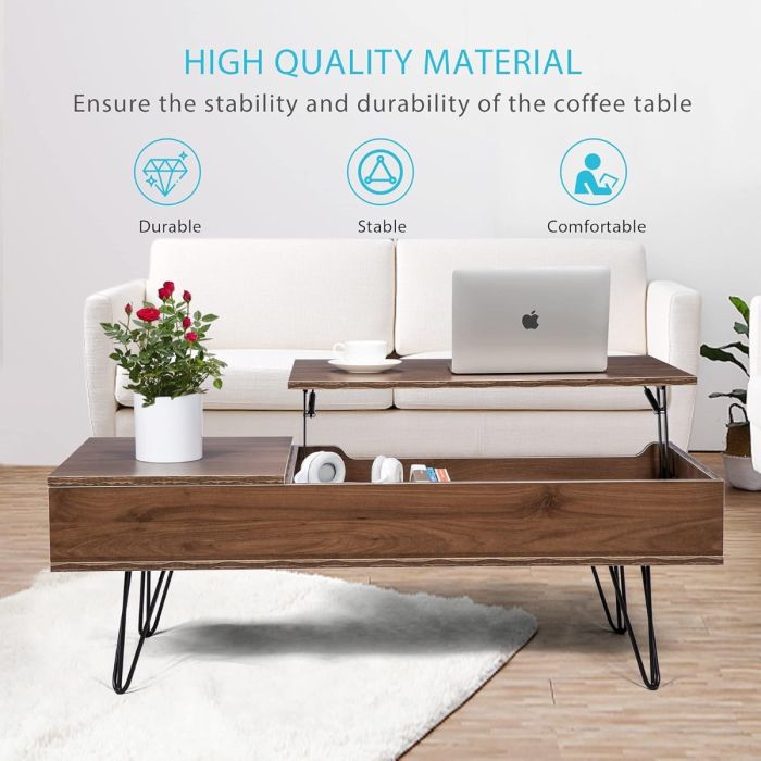 Adjustable Height Table with Multilayer Storage Drawers (Free Delivery ...