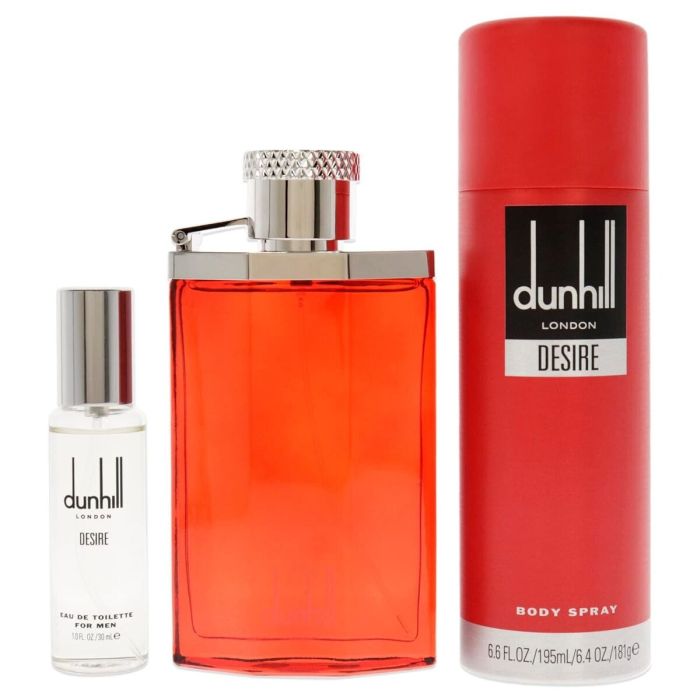 Dunhill Desire Red 3Pcs Gift Set For Men