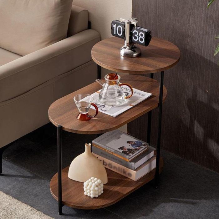 Multifunctional 3 Tiers Side Table 63 x 30 x 65 cm