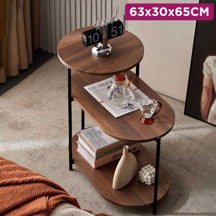 Multifunctional 3 Tiers Side Table 63 x 30 x 65 cm