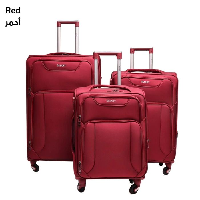 Set of 3 Soft Travel Luggage (51 + 66 + 76 cm) by EVA
