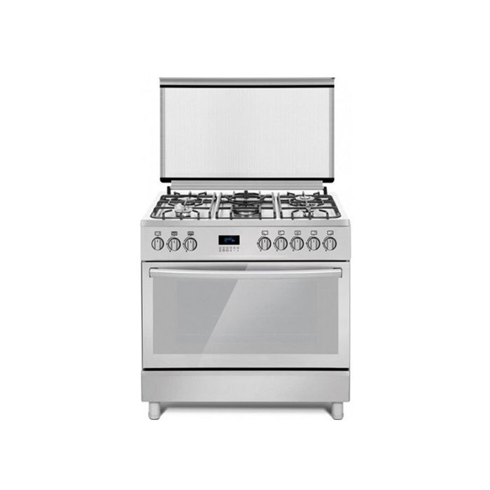 Gas Cooker 5 Burners Stainless Steel 90x60cm by Ferre