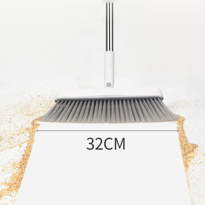 2 in1 Folding Standing Broom with Dustpan Rotatable