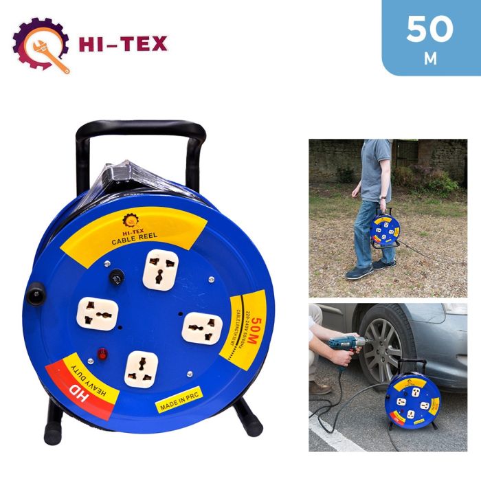 HI-TEX Extension 50M Cord Reel