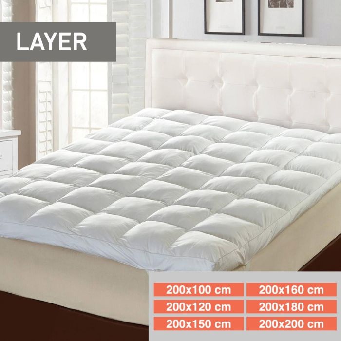 MTRESS Comfortable Hotel Mattress Topper with Flexible Strap