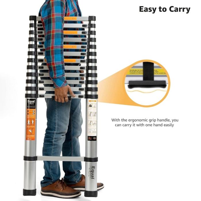 Multi Purpose Aluminum Folding Step Ladder 3.1m or 5.1m by Powerey