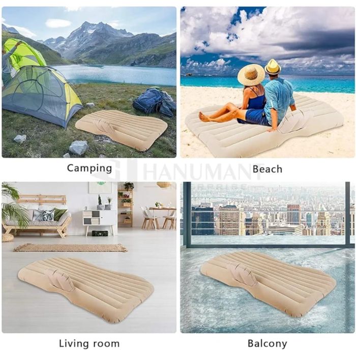 Multifunction Inflatable Car Air Mattress with Pump 135 x 80 cm