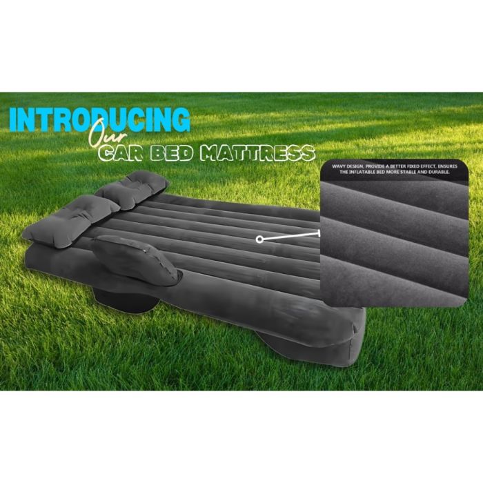 Multifunction Inflatable Car Air Mattress with Pump 135 x 80 cm