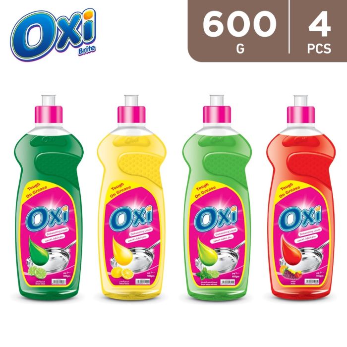 Oxi Dishwashing Liquid ( Yellow Lemon +Lemon Mint + Green Lemon + Fruit ...