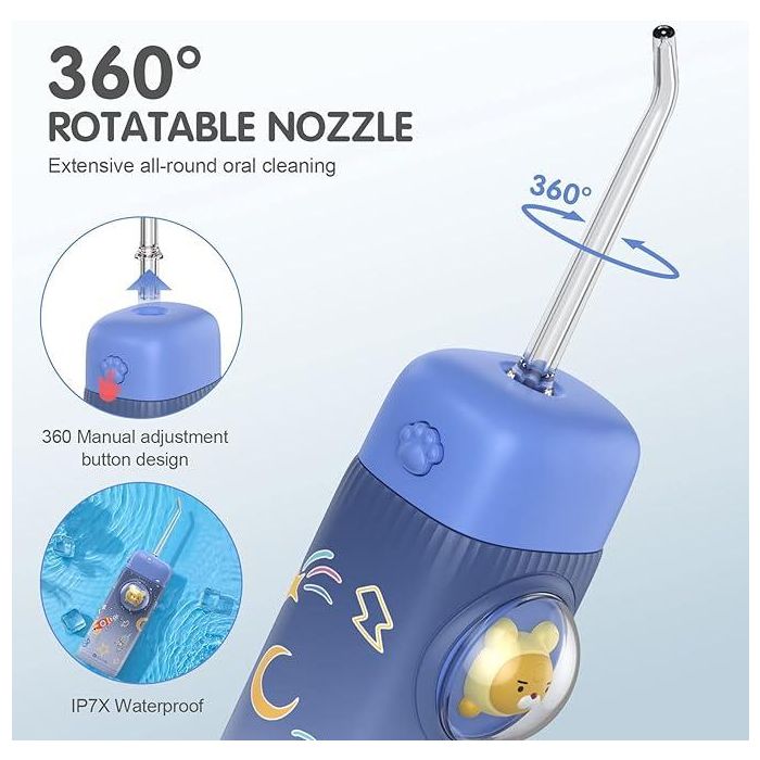 Rechargeable Small Professional Kids Water Flosser 120ml