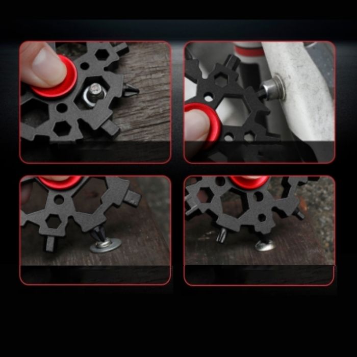 Mini Pocket Tool Fidget Spinner 23 Use - Assorted Colors