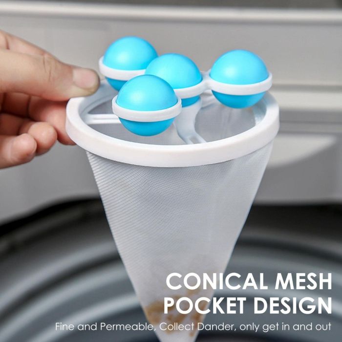 Washing Machine Hair Filter Mesh Bags – Assorted Color