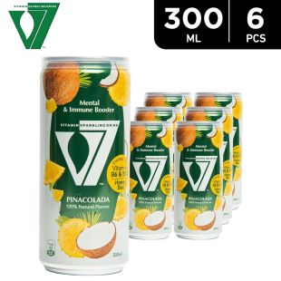 V7 Vitamin Sparkling Drink with Pinacolada 6×300 ml