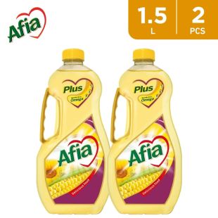 Afia Plus Corn Cooking Oil 2 x 1.5 L