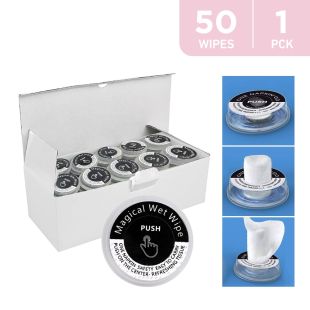 Magical Compressed Wet Wipes - 1 Pack 50 Pcs