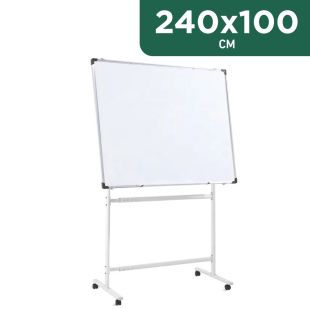 Adjustable Whiteboard Stand 100x240cm by SMQ
