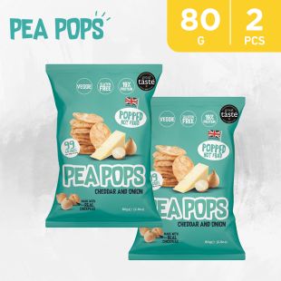 Pea Pops- Protein Chips Chedder & Onion 2 x 80g